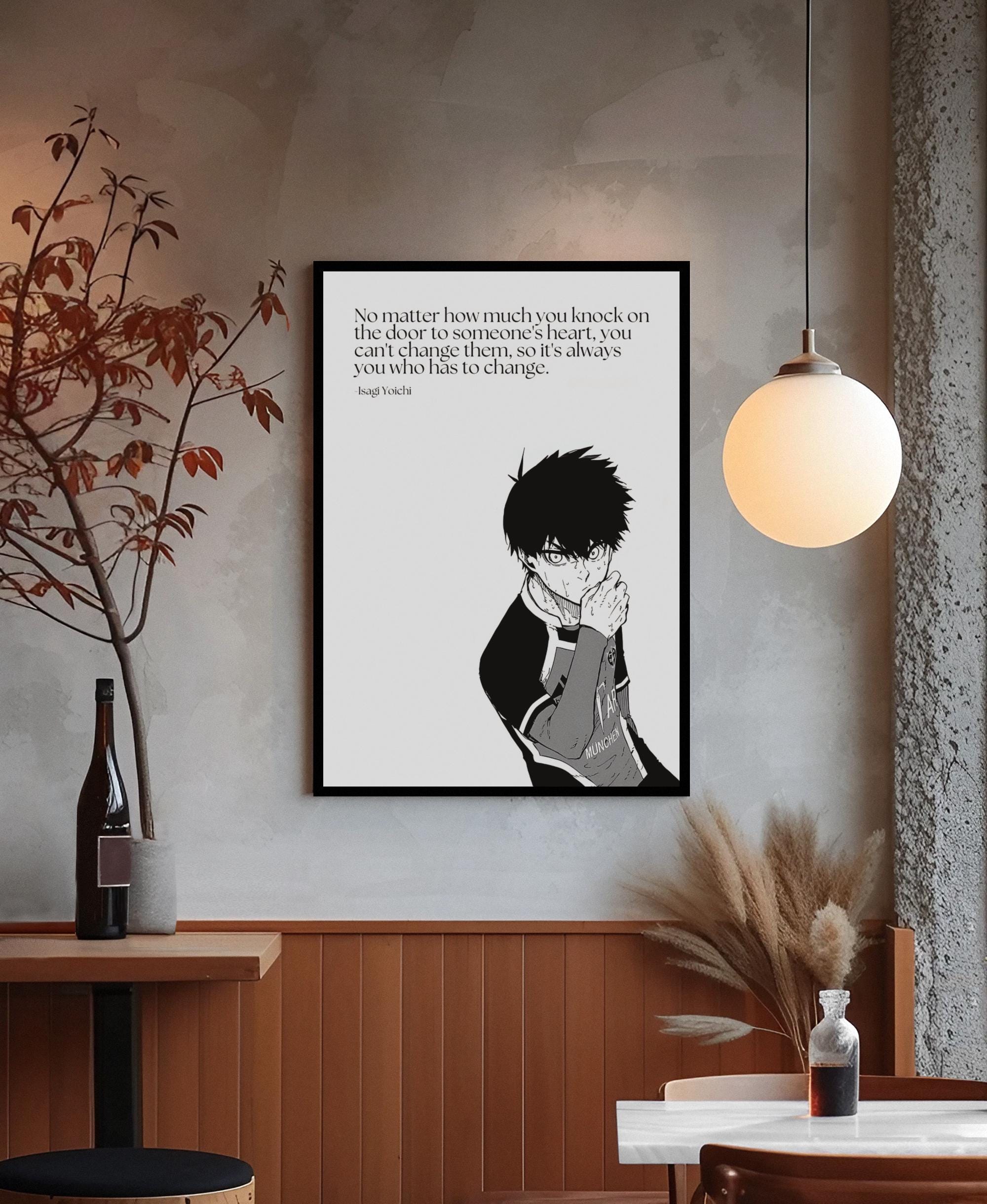 Blue Lock Poster, Isagi Yoichi Poster, Anime Wall Art, Blue Lock Art ...