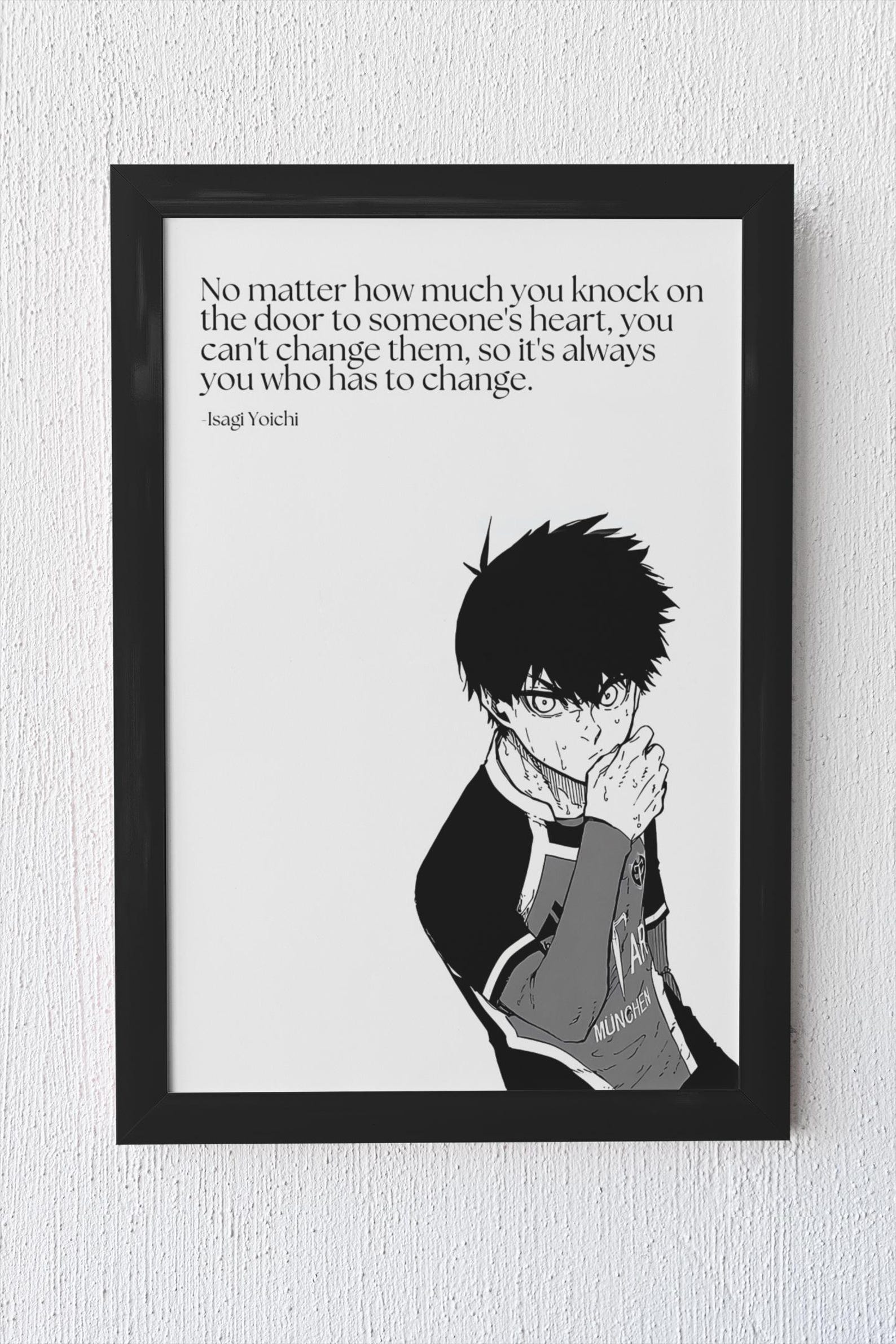 Blue Lock Poster, Isagi Yoichi Poster, Anime Wall Art, Blue Lock Art ...
