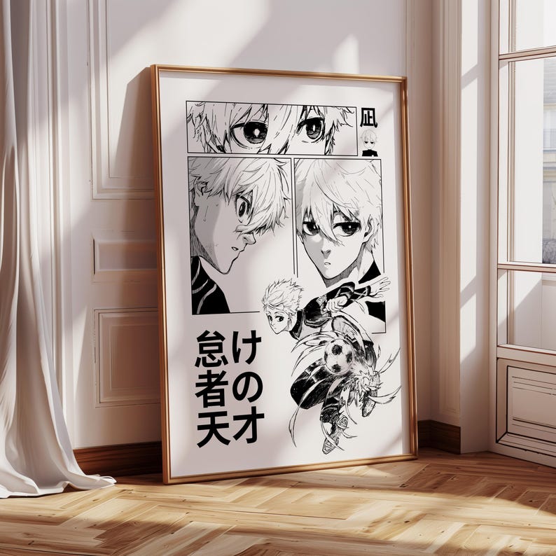 Blue Lock 8 Poster Set, Blue Lock Poster, Anime Wall Print, Isagi Blue ...