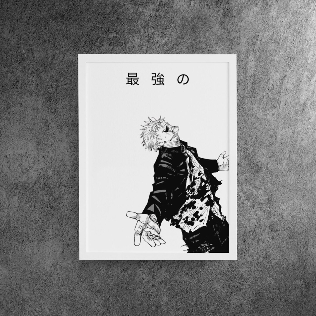 Satoru Gojo Poster, Manga Panel, Jujutsu Kaisen Art, Gojo Wall Print ...