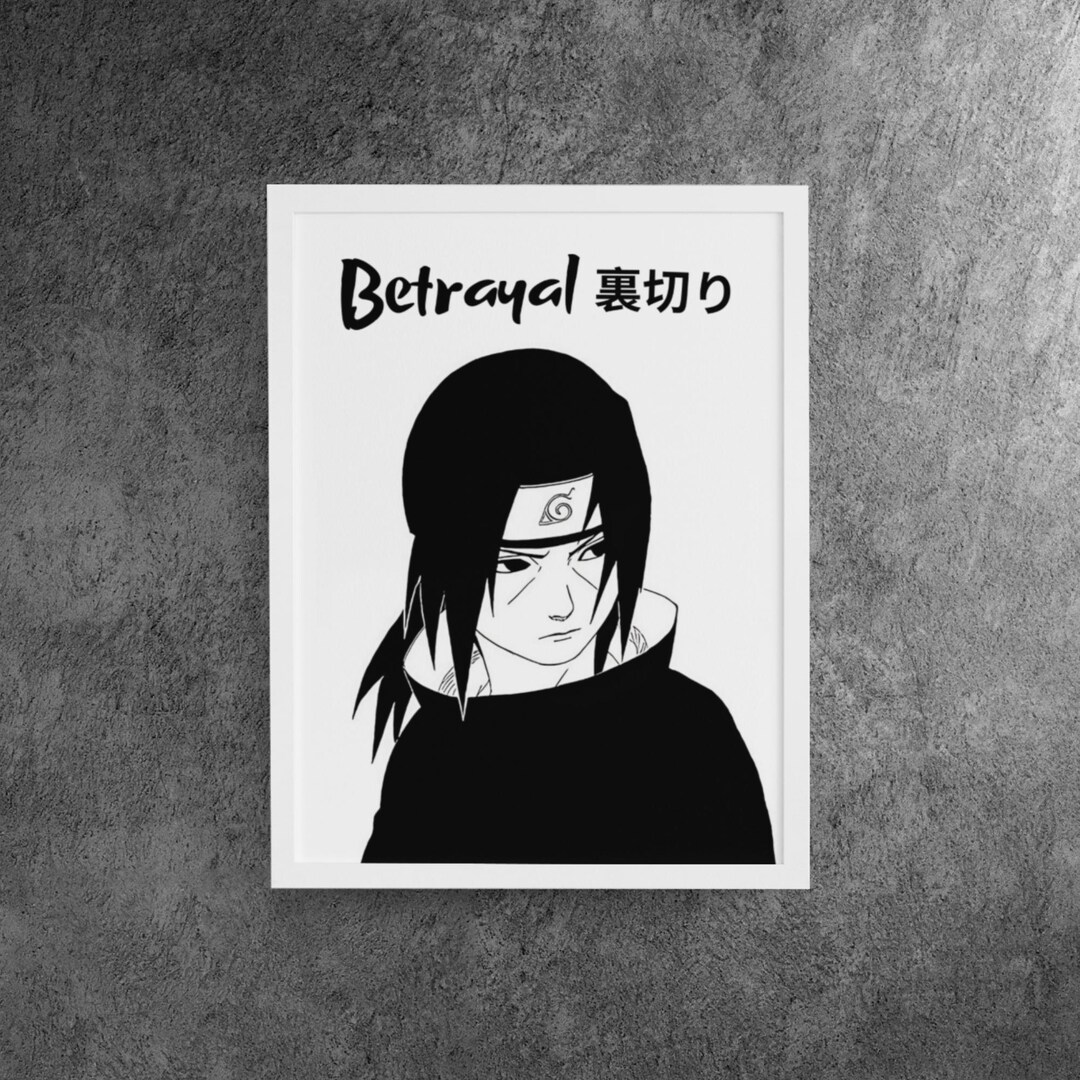Itachi Uchiha Poster, Anime Poster Print, Itachi Artprint, Naruto Room ...