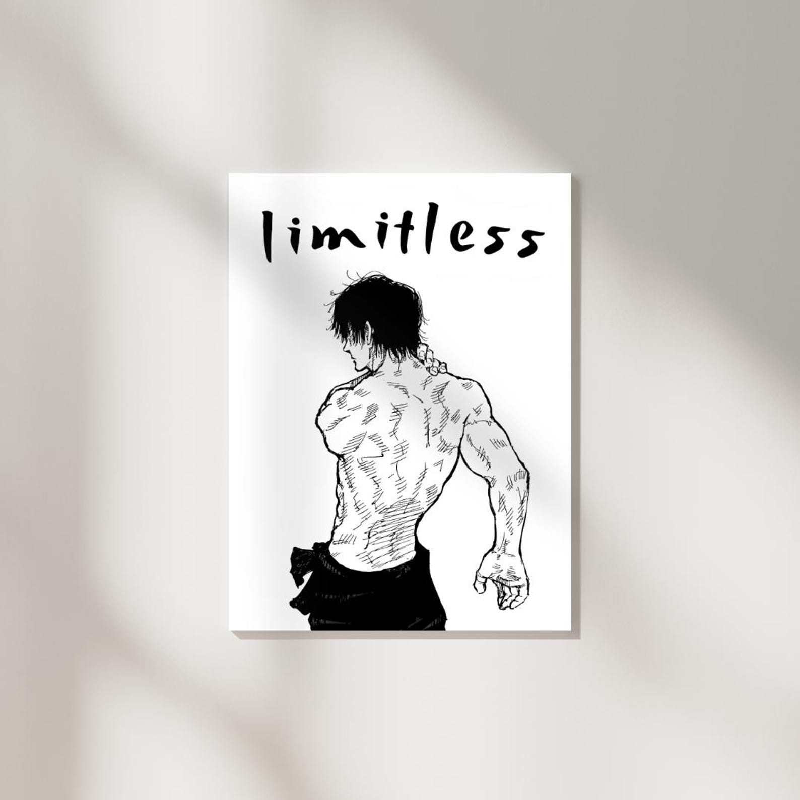 Toji Fushiguro Wall Art, Japanese Print, Japan Poster, Manga Aesthetic ...