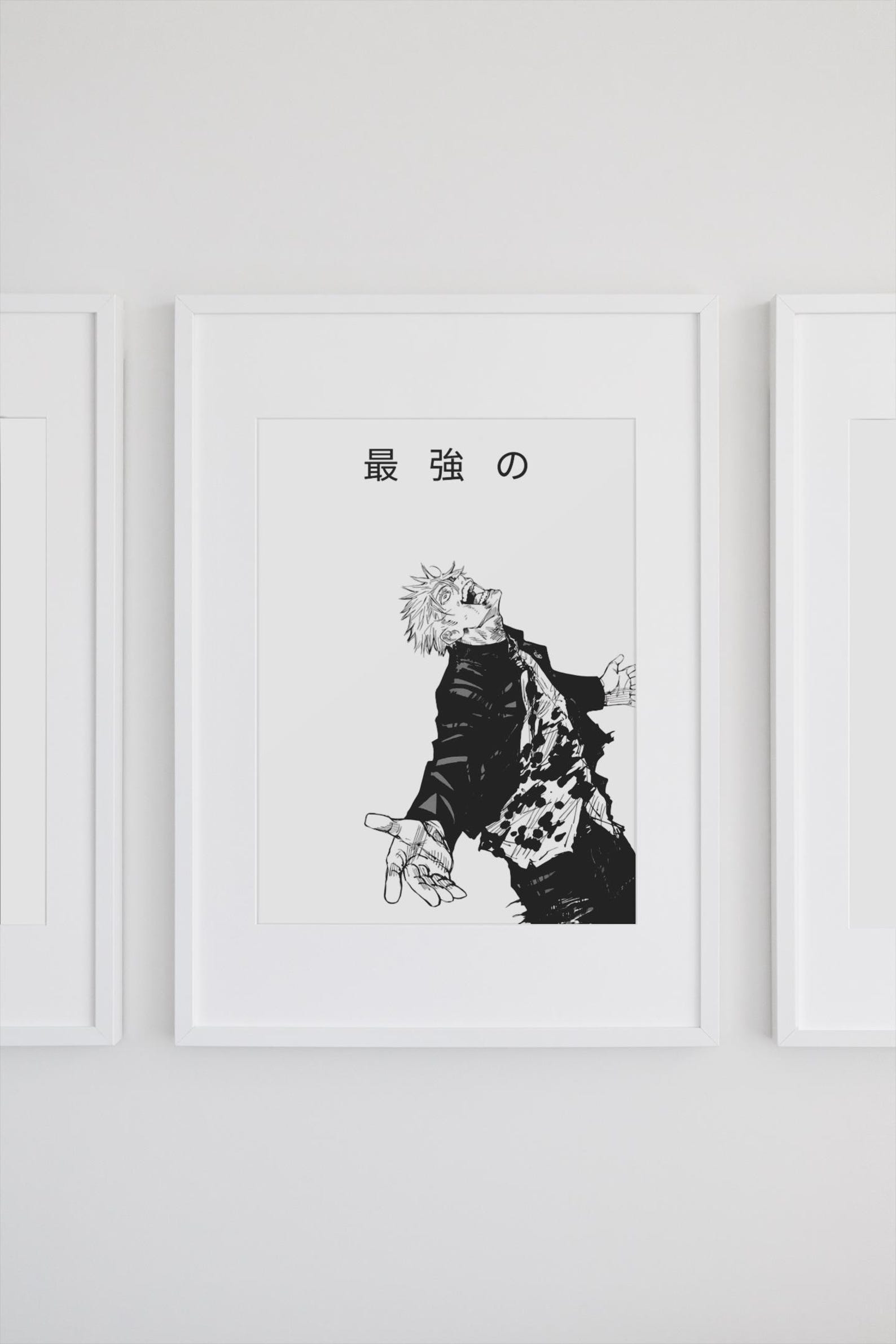 Satoru Gojo Poster, Manga Panel, Jujutsu Kaisen Art, Gojo Wall Print ...