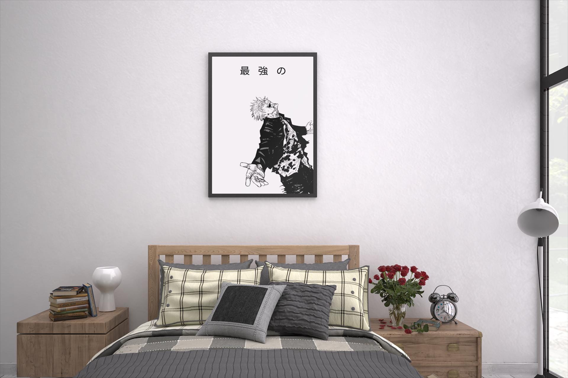 Satoru Gojo Poster, Manga Panel, Jujutsu Kaisen Art, Gojo Wanddruck ...