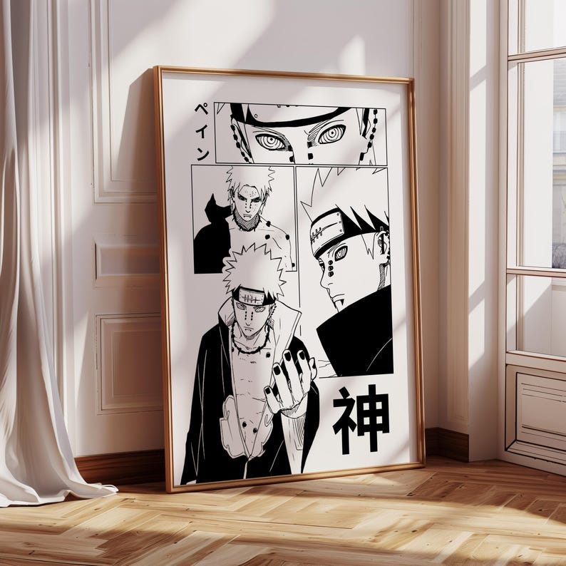 Pain Akatsuki Manga Poster, Naruto Shippuden Poster, Nagato Poster ...