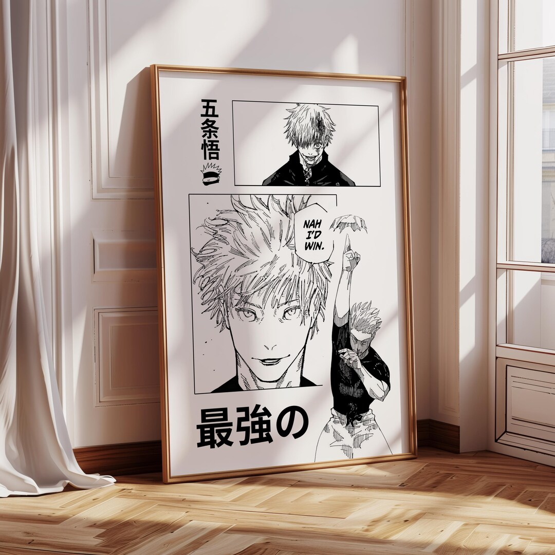 Jujutsu Kaisen Satoru Gojo Poster, Satoru Gojo Druck, 1 Stück Set Manga ...