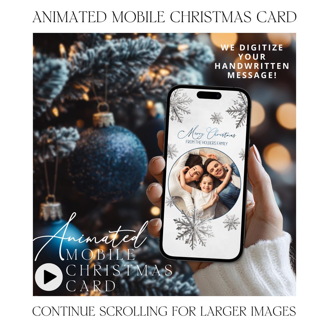 Animated Christmas Greeting Card, Mobile Holiday Greeting E-card ...