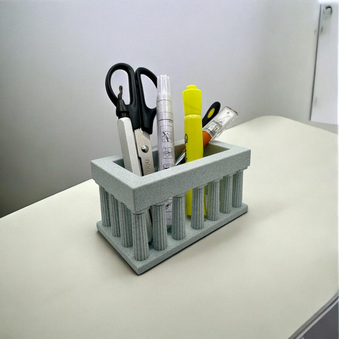 Classical Column Desk Organizer | Pen and Pencil Holder - Greek & Roman ...