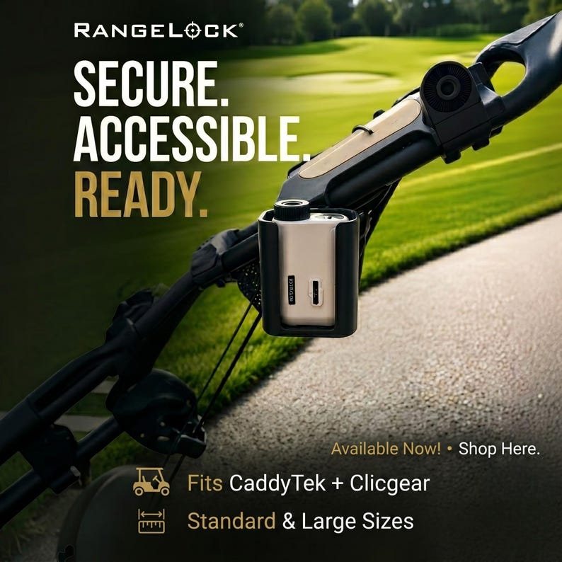 Rangefinder Holder for Golf Push Carts: Caddytek & Clicgear Compatible ...