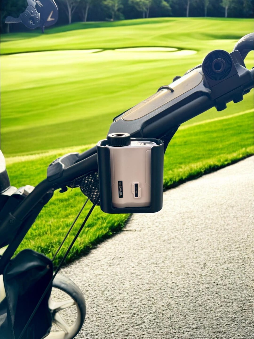 Rangefinder Holder for Golf Push Carts: Caddytek & Clicgear Compatible ...