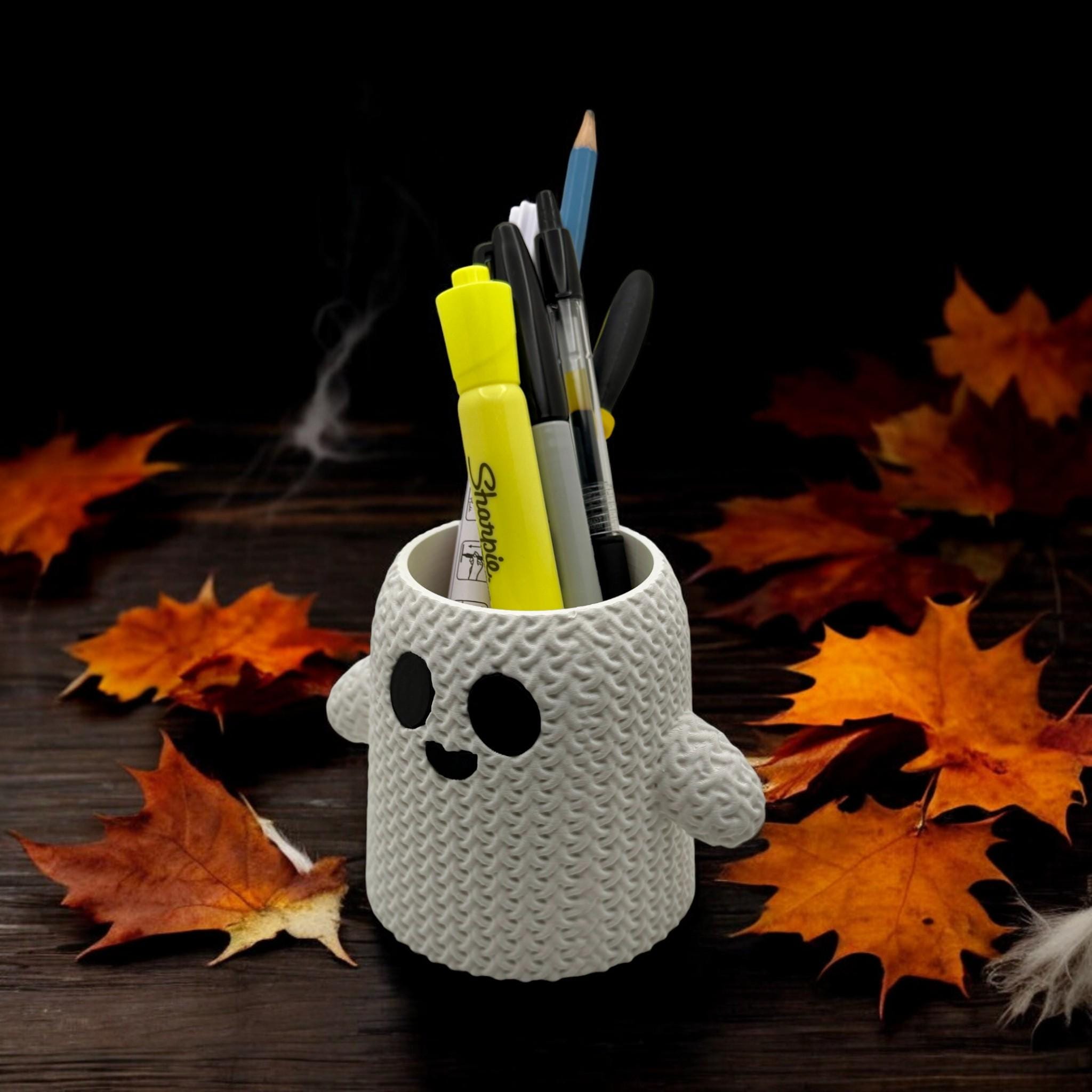 Knurled Ghost Pen Holder – 3D Printed Halloween Decor - Etsy