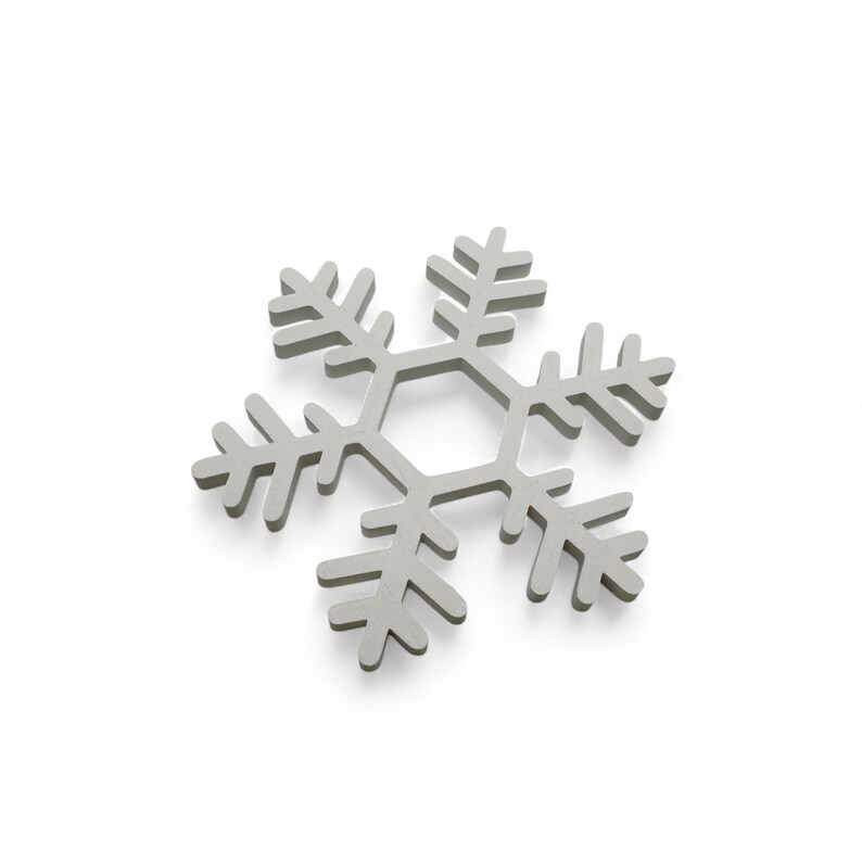 Snowflake Coasters Set: Matte, Hosting Accessories, Winter Holiday ...
