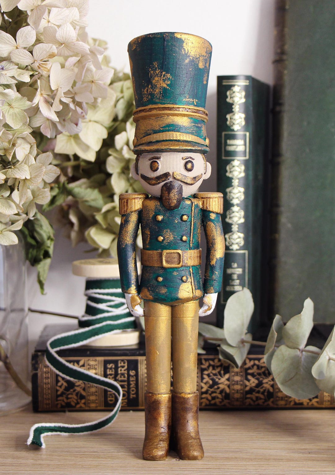Harry Nutcracker Christmas Decoration Green - Etsy New Zealand