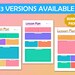 Colorful Lesson Plan Template, Printable & Fillable, Homeschool Teacher Planner, Weekly, Daily ...