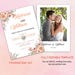 Elegant Peach Floral Wedding Invitation Template - Editable Rustic ...