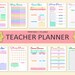 TEACHER Planner Printable | Fillable, 10+ Pg BUNDLE, Lesson Plan ...