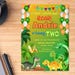 Editable Cute Dinosaur Birthday Invitation Template, Dinosaur Birthday ...