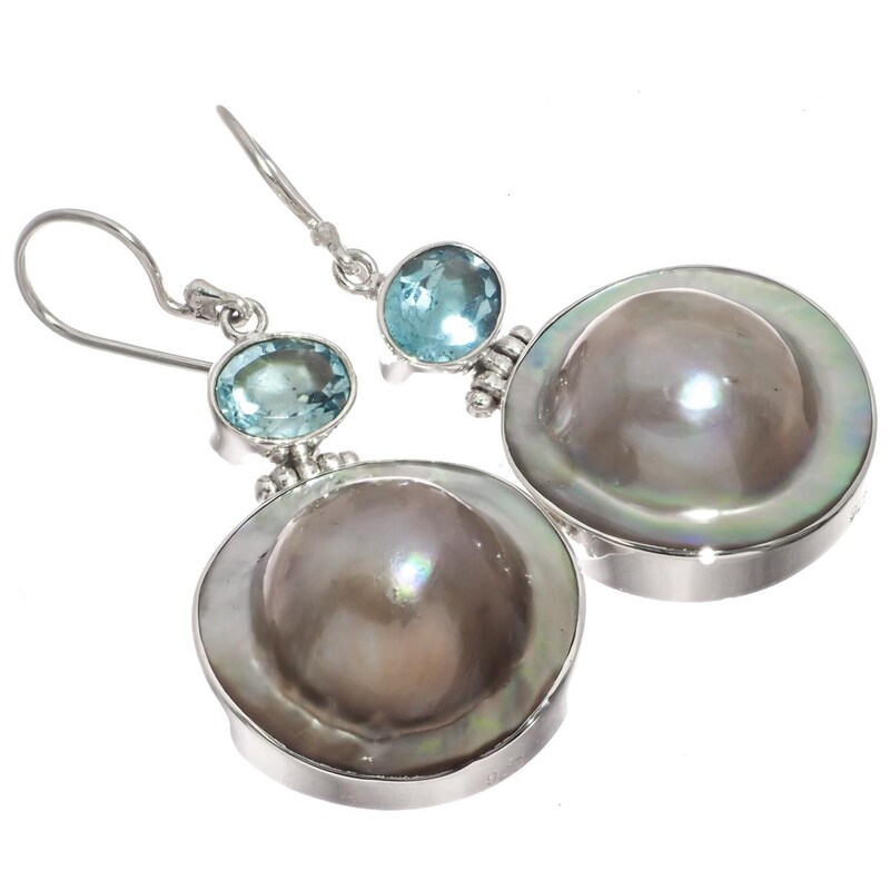 Mabe Blue Pearl Jewelry - Etsy