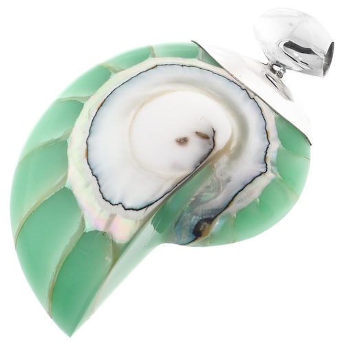 2 3/8 Fifi Rose Paisley Nautilus Shell 925 Sterling - Etsy