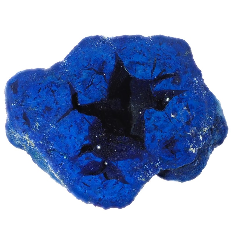 Rare 1 3/4" Azurite Blue Geode Nodule Half Druzy Drusy Cab Cabochon - Etsy