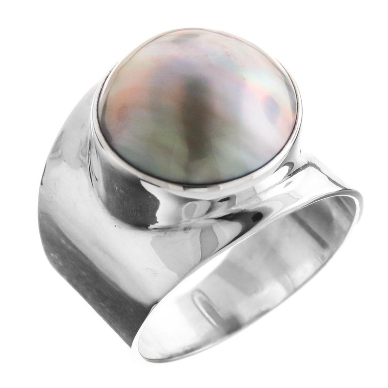 Mabe Pearl Ring - Etsy