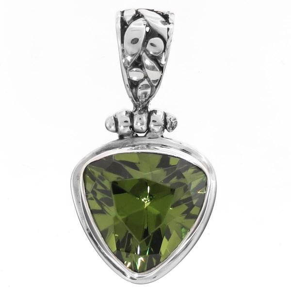 Large Peridot Pendant - Etsy