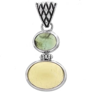 1 7/16" Stunning Lemon Quartz Prynite 925 Sterling Silver Pendant - Etsy