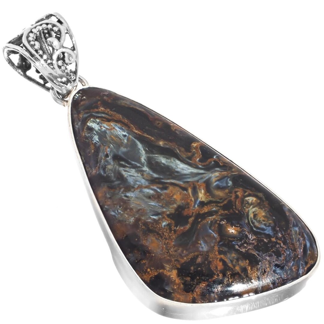 925 Sterling Silver South Africa Pietersite Handmade Sterling Pendant ...