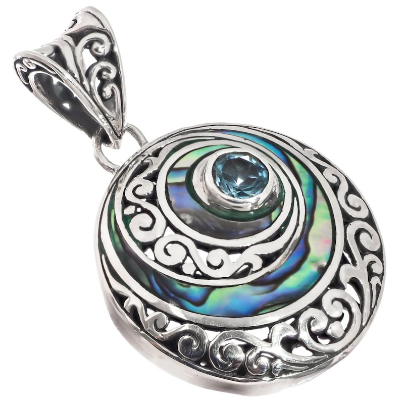 Bali Silver Shell Pendant - Etsy