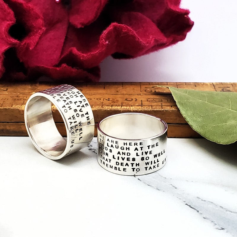Quote Rings - Etsy