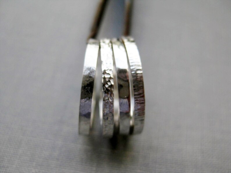 Sets of 2mm Rings Personalized Ring Set Set of Stamped | Etsy