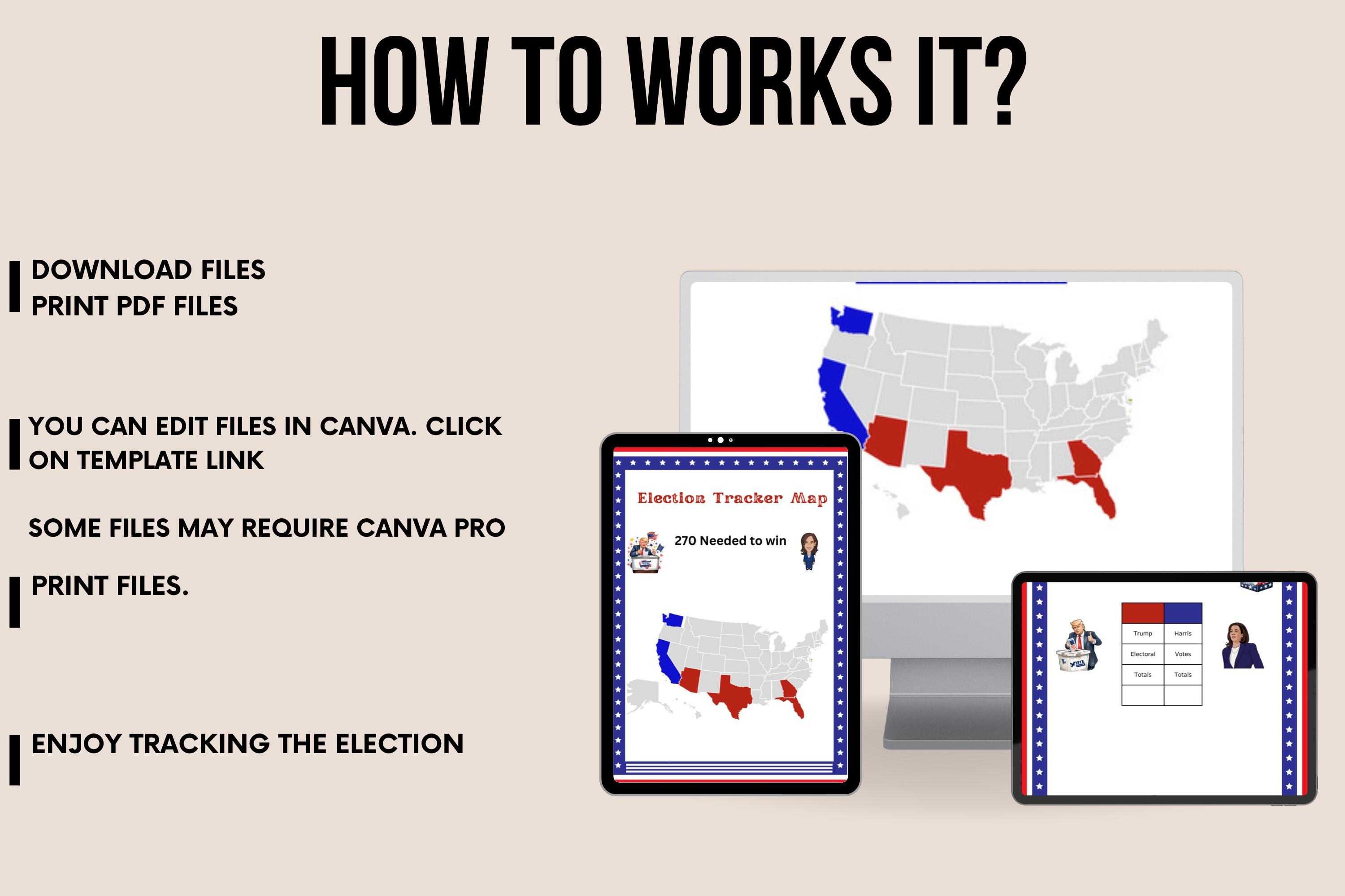 Election Map Tracker Printable – Interactive U.S. Election Night ...