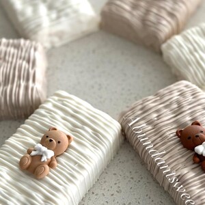 Teddy Bear Theme Chocolate Covered Rice Crispy Bear Theme Rice Crispy ...