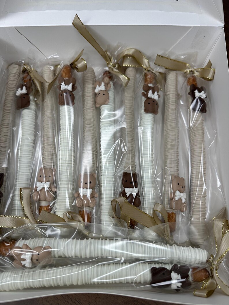 Teddy Bear Theme Chocolate Covered Rice Crispy Bear Theme Rice Crispy ...