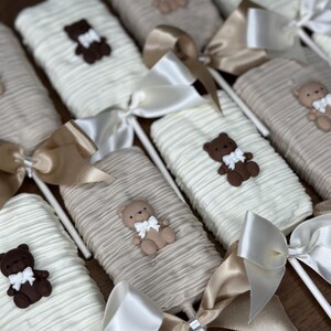 Teddy Bear Theme Chocolate Covered Rice Crispy Bear Theme Rice Crispy ...