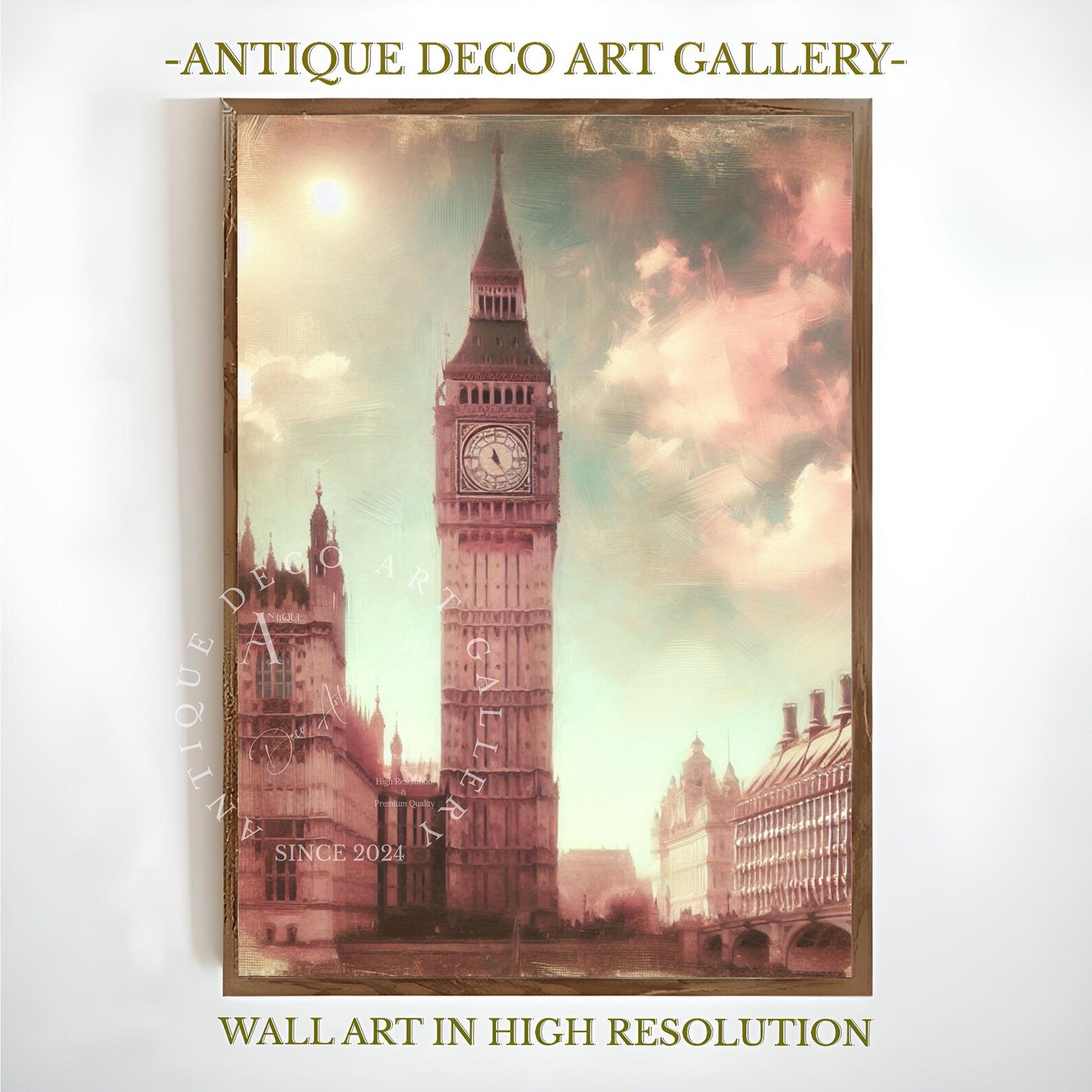 Vintage Big Ben Print: London Wall Art (digital Download) - Etsy