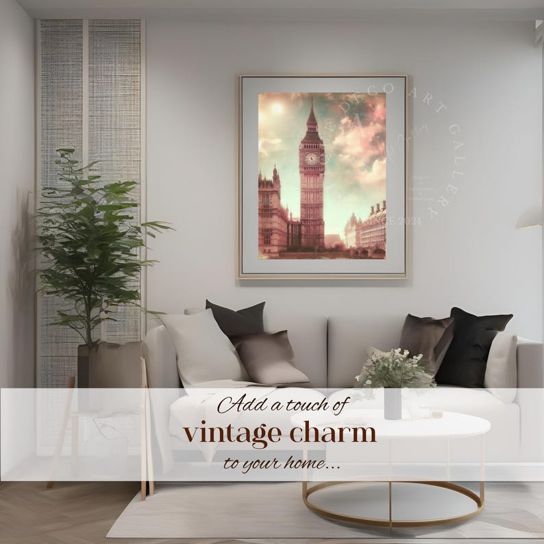 Vintage Big Ben Print: London Wall Art (digital Download) - Etsy