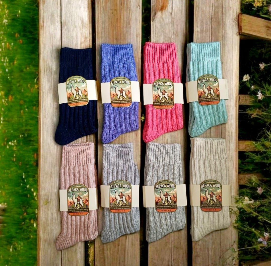 Premium Alpaca Wool Merino Socks Soft, Warm, Comfortable, Durable, Eco ...