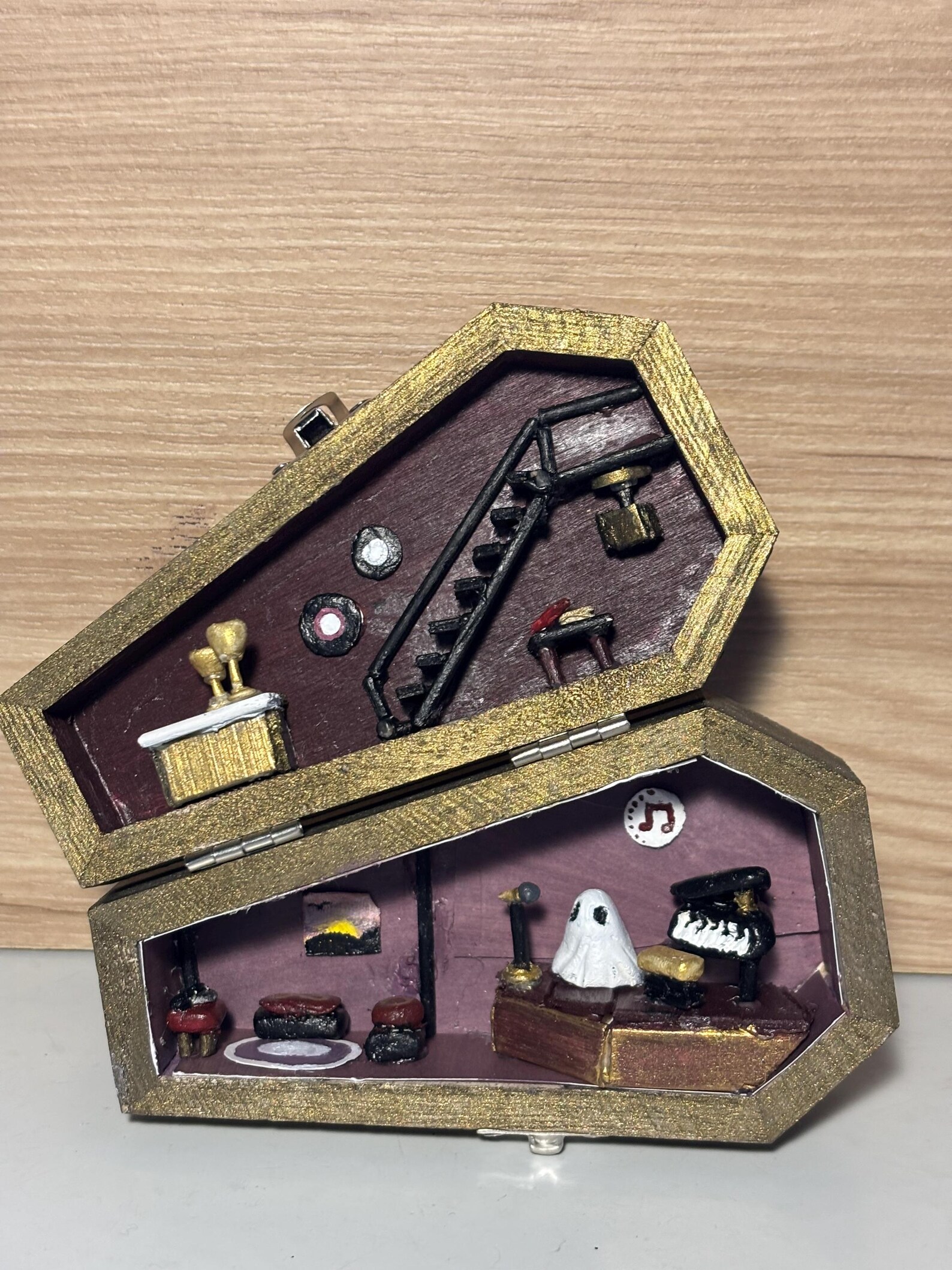 Music Themed Miniature Coffin Set - Etsy