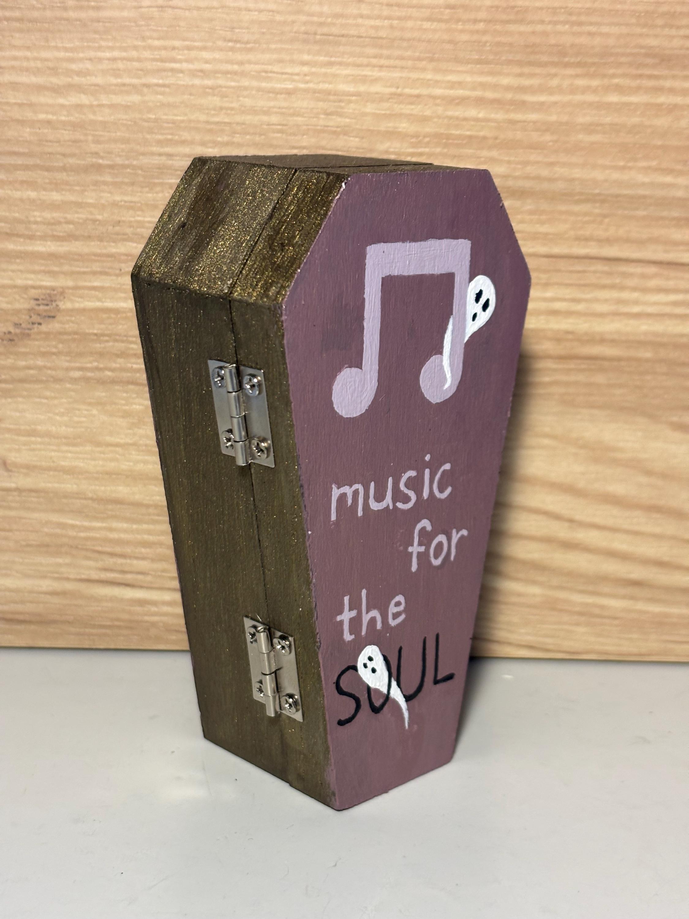 Music Themed Miniature Coffin Set - Etsy