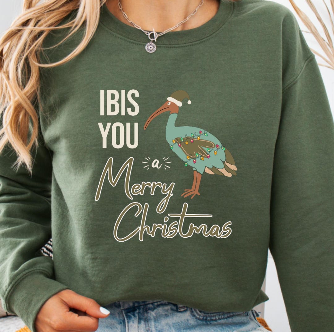 Ibis You a Merry Christmas, Australian Ibis Funny Shirt, Aussie ...