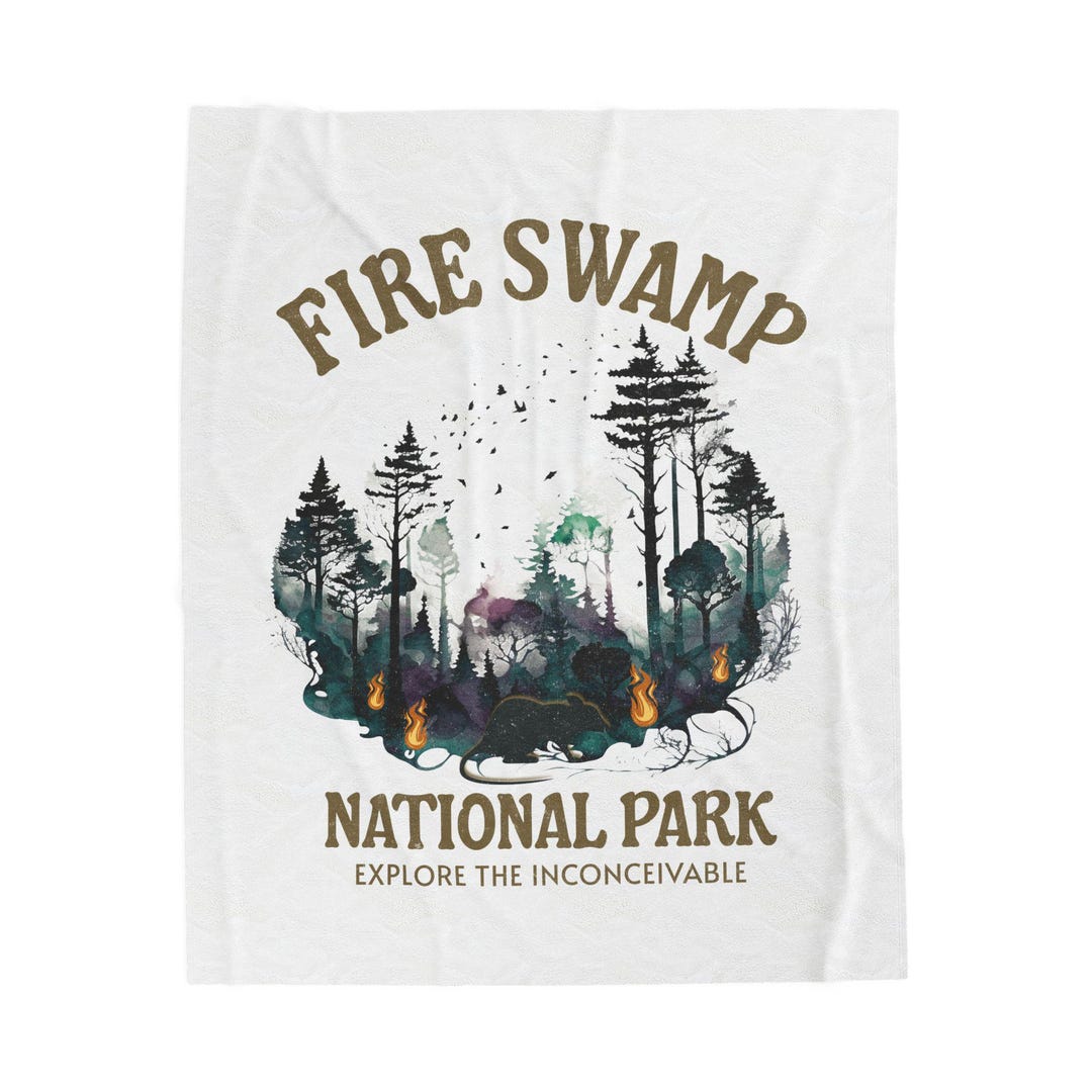 Princess Bride Blanket, Fire Swamp National Park - Etsy