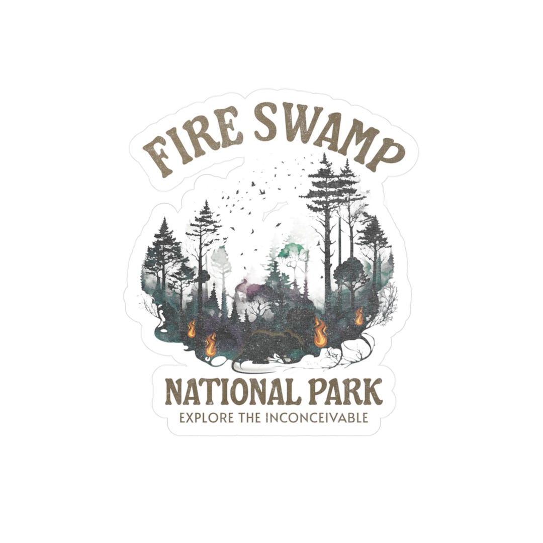 Princess Bride Sticker, Fire Swamp National Park Vinyl Decal - Etsy