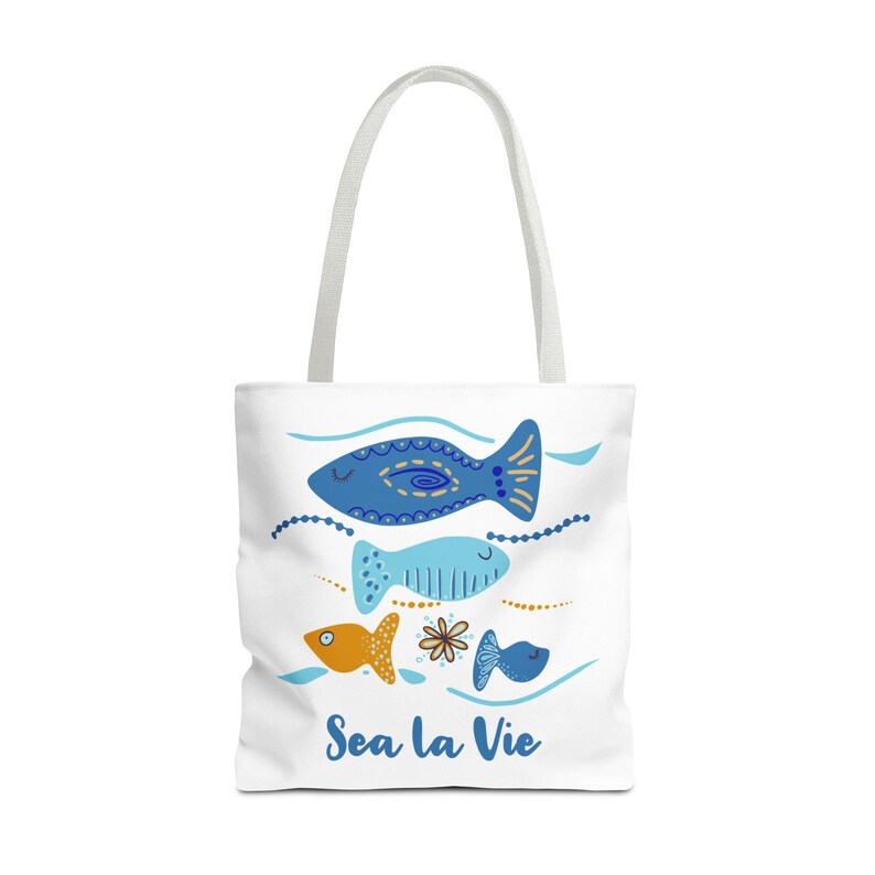Fish Tote Bag, Sea La Vie, Fisherman Aesthetic, Tinned Fish Tote, Fish ...