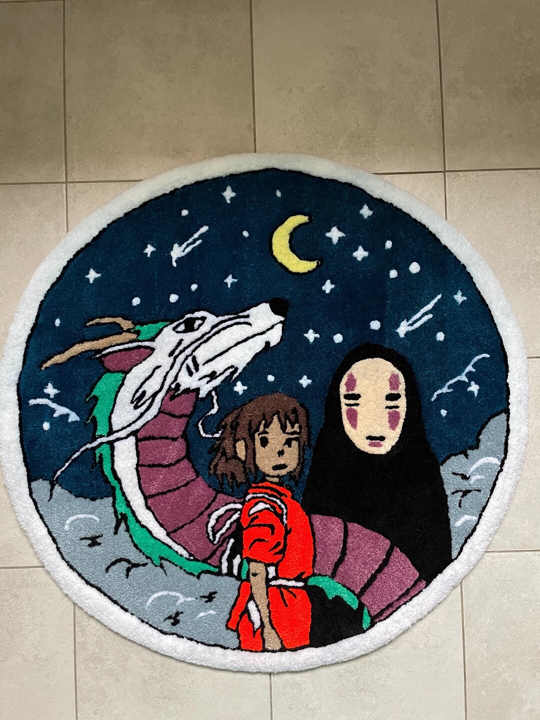 Tufted Rug "spirited Away" Studio Ghibli - Etsy