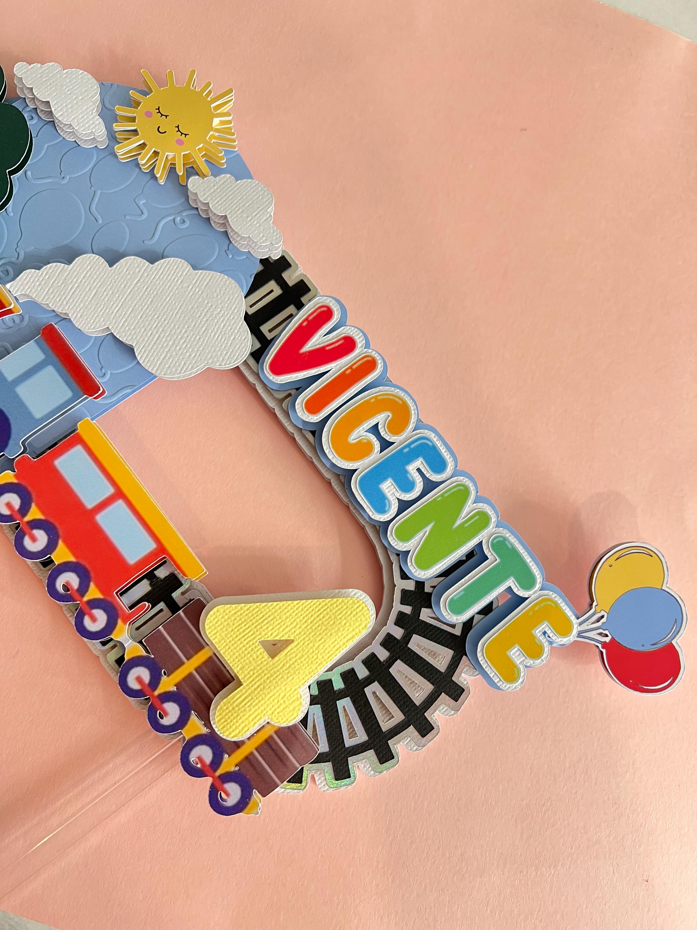 Train Cake Topper, Train 3D Cake Topper, Choo Choo Train - Etsy
