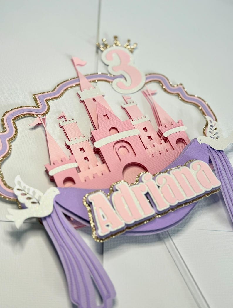 Princess Cake Topper, Princesses Cake Topper, Customized Cake Topper - Etsy
