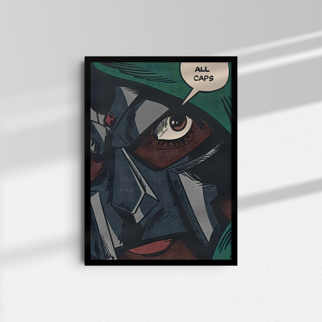 MF Doom Poster MF Doom All Cap Poster Madvillain Metal Face Poster MF ...