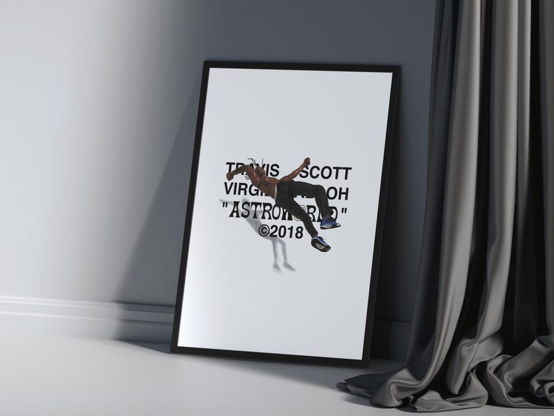 Travis Scott Poster Astroworld Album Poster Travis Scott Wall Art Album ...