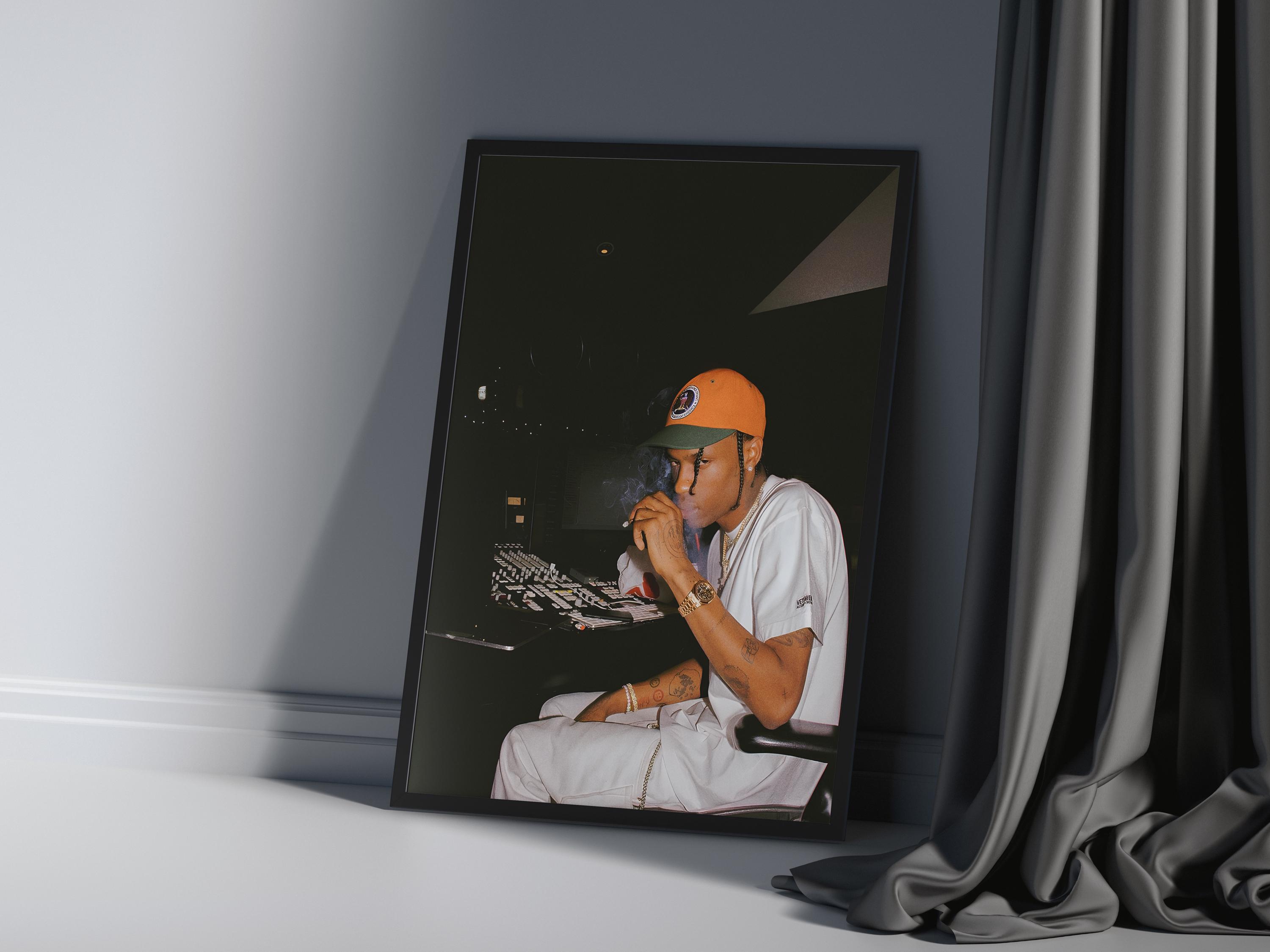 Travis Scott Poster Travis Scott Wall Art Aesthetic Poster Hip-hop ...